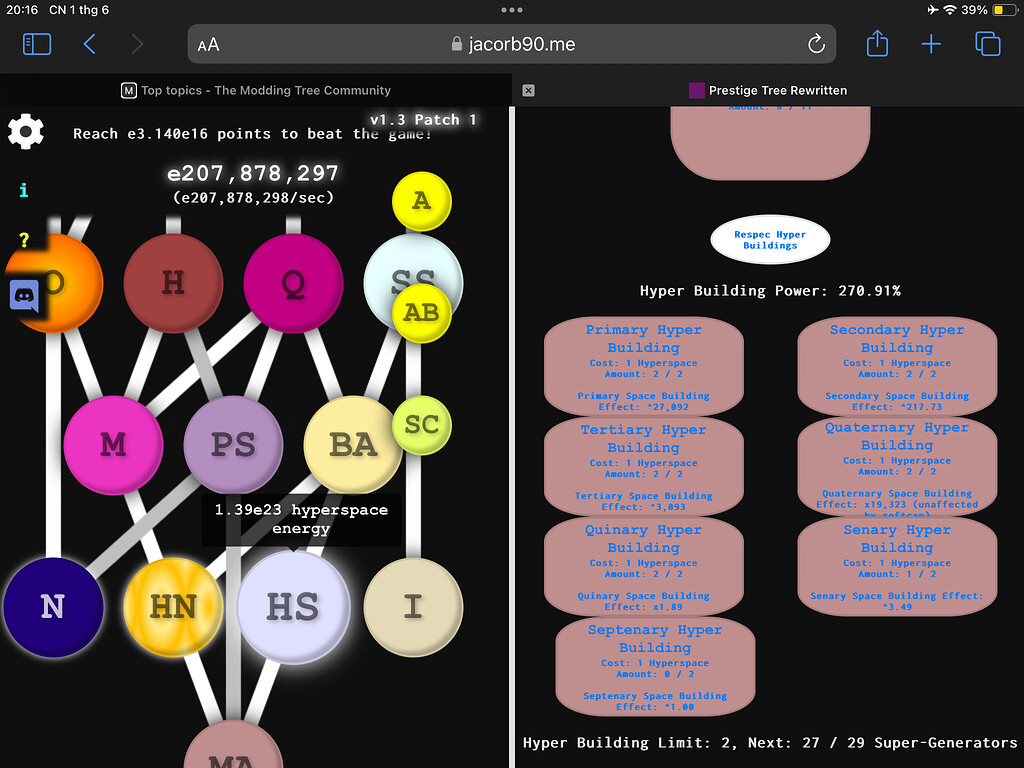 Need help in Prestige Tree Rewritten - Mod Guides - The Modding Tree ...